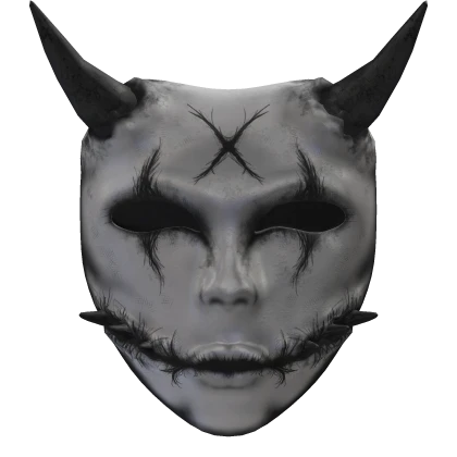 Oni demon mask scarry horror halloween edgy white | Roblox Item - Rolimon's
