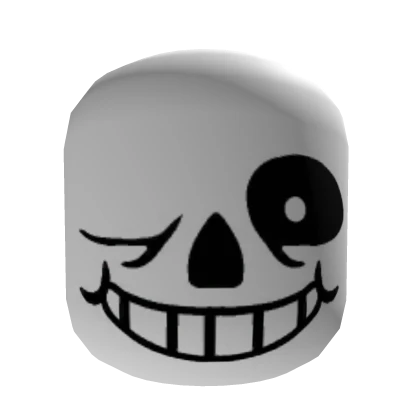 Sans The Skeleton's Winking Face (UNDERTALE) | Roblox Item - Rolimon's