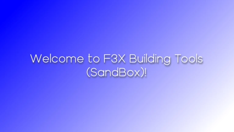 [ Data Saving] F3X Building Tools Baseplate - Roblox