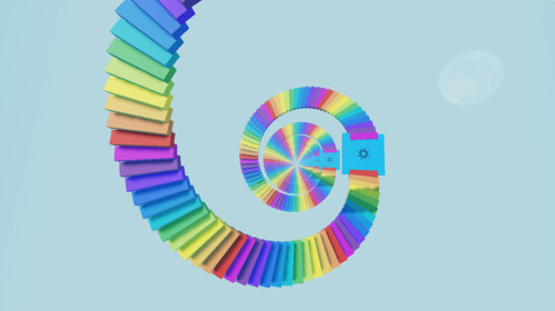 NIESKOŃCZONE TĘCZOWE SCHODY (OBBY) - Roblox