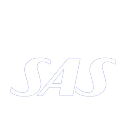 scandinavian airlines logo transparent white