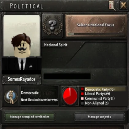 HOI4 Political - Democratic