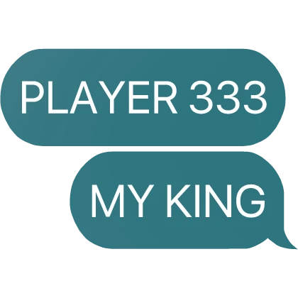 player 333 my king lee myung-gi squid game text | Roblox Item - Rolimon's