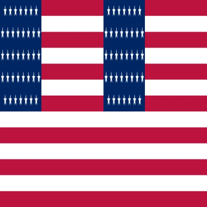 napoleonic era american flag [Waterloo at home]