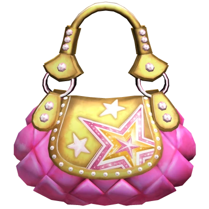 Pink & Gold Mcbling Star Bag 2000s Y2K | Roblox Item - Rolimon's