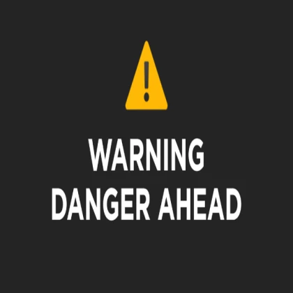 Danger Ahead Sign