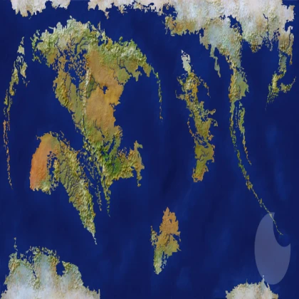 Planetary map fictional