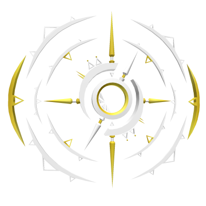 Back Halo White Gold (Fragmented Reality) - Roblox