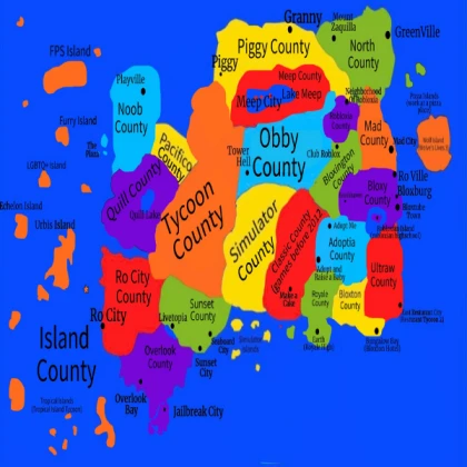 map of Robloxia / robloxia map with towns