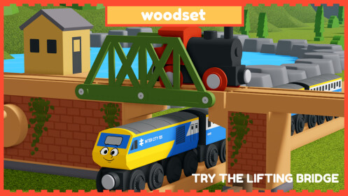 Juego de Woodset Wooden Railway - Roblox