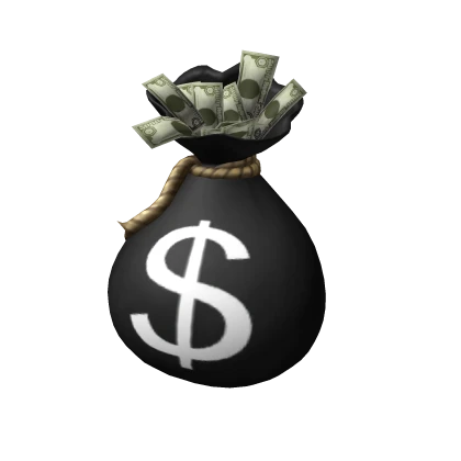 Black Robux Coin Sack | Addon | Roblox Item - Rolimon's