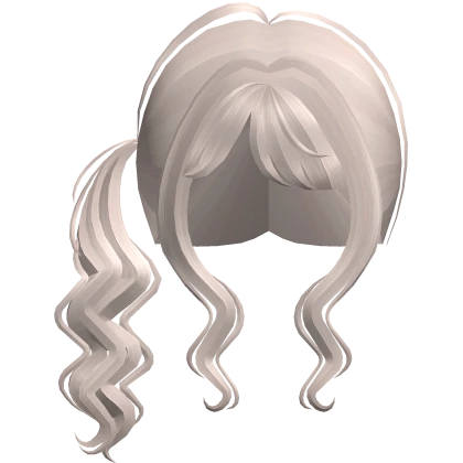 ash blonde curly side ponytail | Roblox Item - Rolimon's