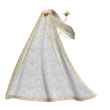 3.0 Royal sash with cape - white/gold | Roblox Item - Rolimon's