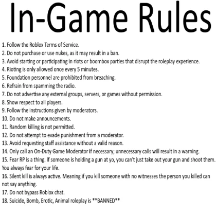 In game rules