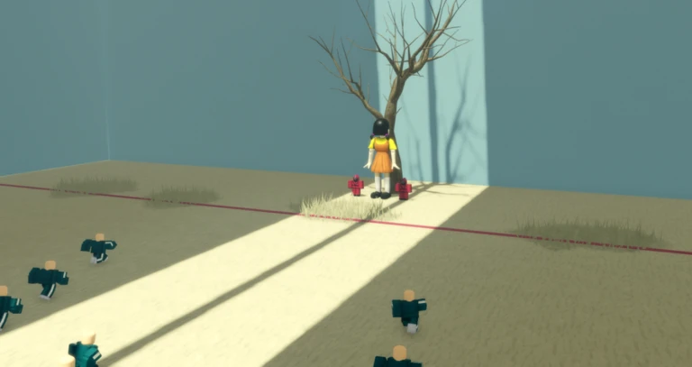 Luz roja, luz verde, pero eres un guardia - Roblox