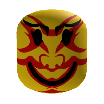 Kabuki-Painted Noob Mask | Roblox Item - Rolimon's