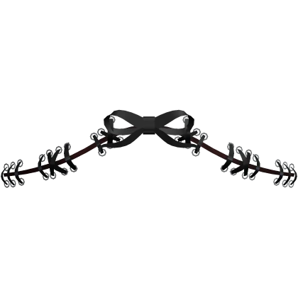 Black Cute Doll Face Stitches | Roblox Item - Rolimon's