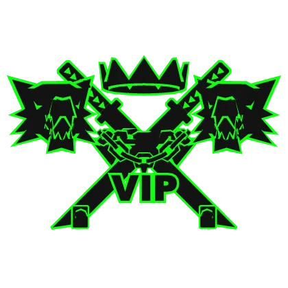 Cartoony Green VIP Necklace Dragons Swords Combo | Roblox Item - Rolimon's