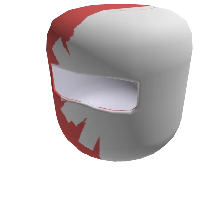 Pixelated or whatever Red and white mask | Roblox Item - Rolimon's