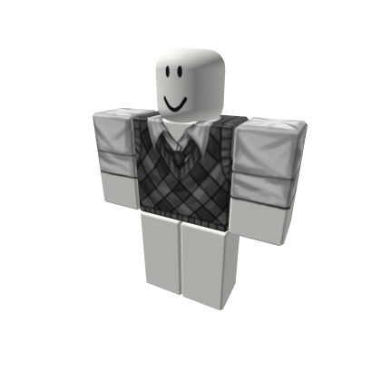 Gray Sweater Vest w/ Tie - Roblox