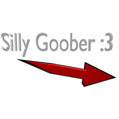 Silly Goober Arrow Text | Roblox Item - Rolimon's