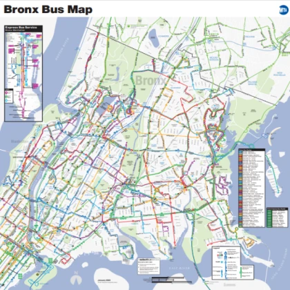 Bronx Bus Map
