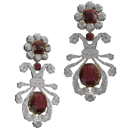 Ruby Diamond Earrings (3.0) | Roblox Item - Rolimon's