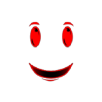 Inverted red winning smile