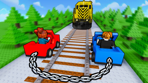 Coches encadenados [Obby de 2 jugadores] - Roblox