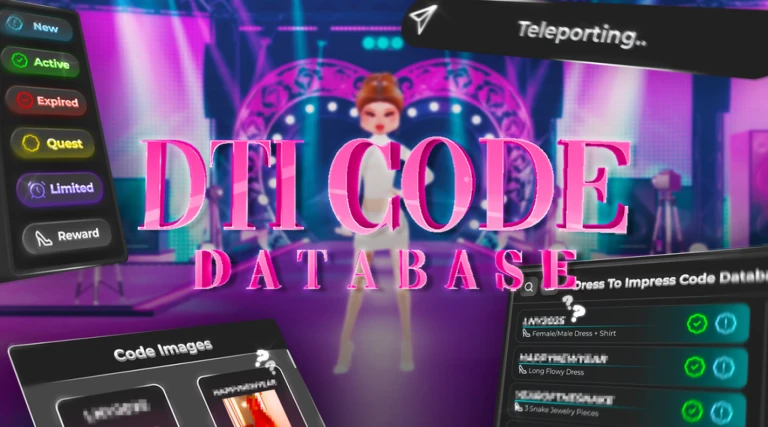 ️ Dress To Impress Code Database - Roblox