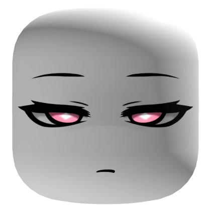 Villain Face With Red Glowing Eyes - White | Roblox Item - Rolimon's