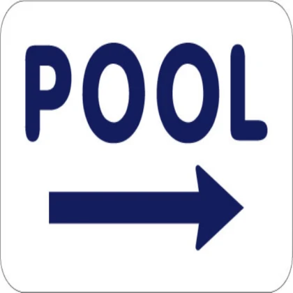 pool sign