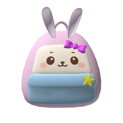 Cute Kawaii Pink Bunny Backpack | Roblox Item - Rolimon's