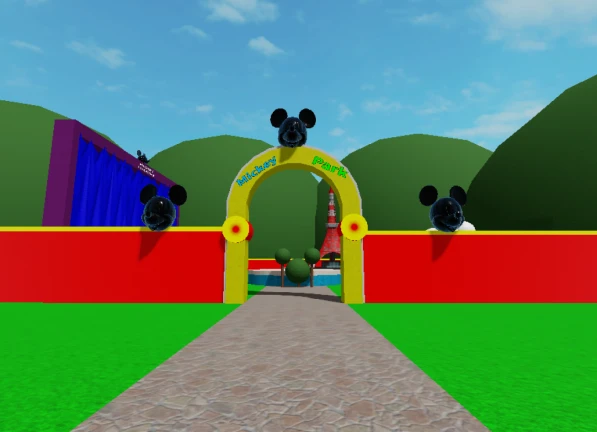 ฟาร์มยักษ์!) Mickey Mouse Clubhouse เล่นบทบาทสมมติ - Roblox