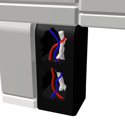 Recolorable Half Skeleton Body - Left Leg | Roblox Item - Rolimon's