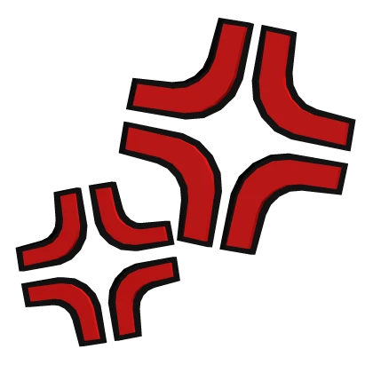 anime angry sign red code