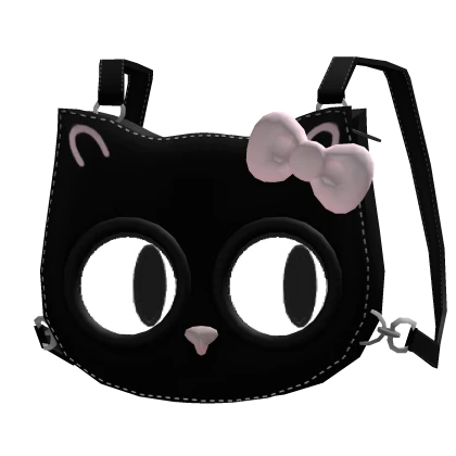 Cute Black Cat Backpack With Following Eyes [1.0] | Roblox Item - Rolimon's