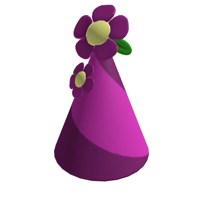 Purple Birthday Party Flower Hat | Roblox Item - Rolimon's