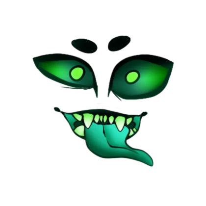 toothy monster face