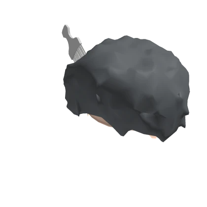 Grey Afro with Pick | Roblox Item - Rolimon's