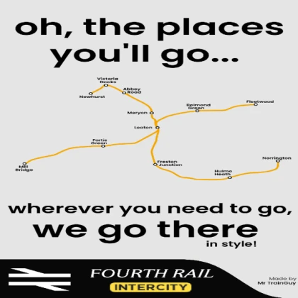 BR Intercity Poster Ad - Network Map