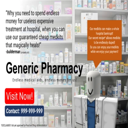 Advertisement - Roblox Generic Pharmacy