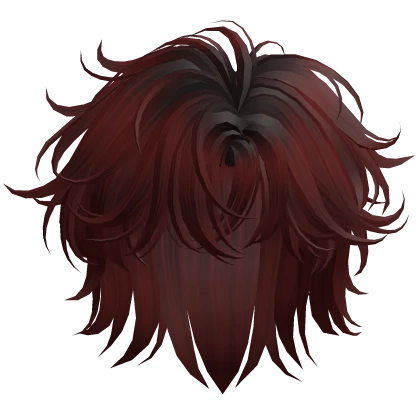 Dark Red Modern Mullet Hair | Roblox Item - Rolimon's