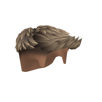 Swept Drop Fade Cabelo Marrom Destaques - Roblox