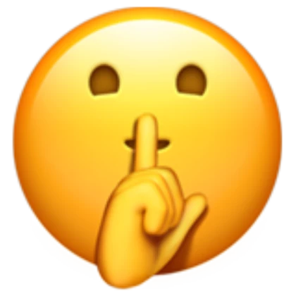 mewing shushing silencing emoji looksmaxing moging