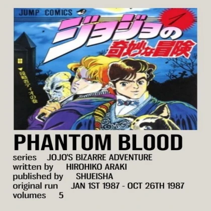 JoJo Part 1 Movie Poster Anime JJBA