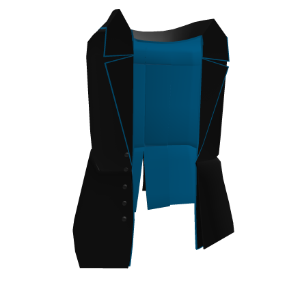 Terno Elegante Azul e Preto Formal - Roblox
