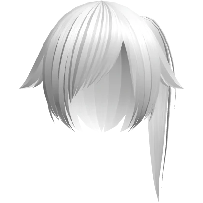 ҂ ᆺ ᗜ white emo scene vkei razor cut tuft ponytail | Roblox Item ...
