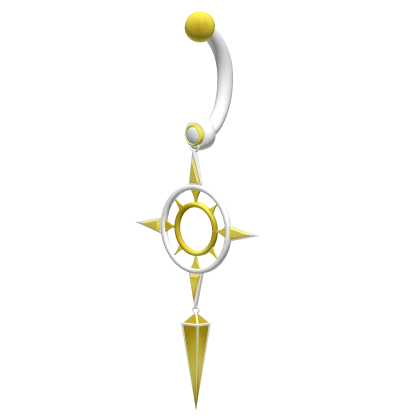 [3.0] White Gold Spike Belly Piercing | Roblox Item - Rolimon's