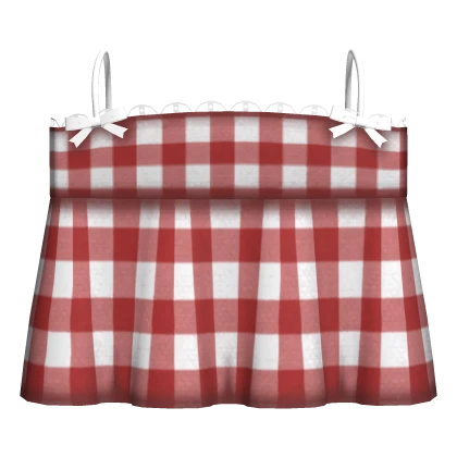 Red Gingham Sunny Summer Blouse | Roblox Item - Rolimon's
